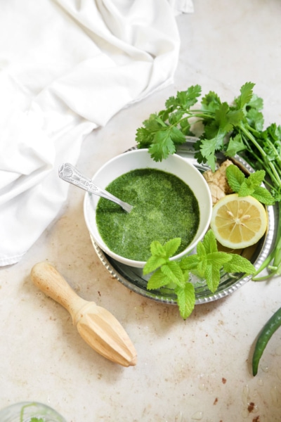 Mint Coriander Chutney (trust me, I'm Indian) - Cooking With Parita
